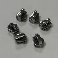 China Bright Nickel Metal Zipper Slider #5 Non Lock Pin Lock Rugged Sturdy for Bags Denim for sale