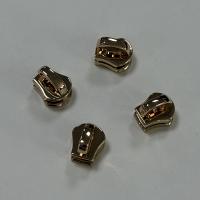 China Anti Scratch #5 Metal Zipper Slider Non Lock Pin Lock Round Edge 25mm for sale