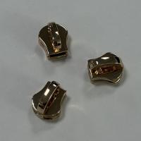 China Round Edge Anti Scratch #8 Metal Zipper Slider Non Lock Pin Lock Heavy Duty for sale