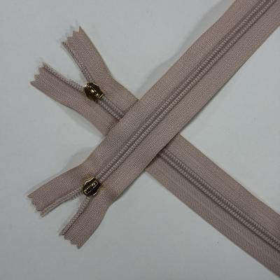 China Rust Resistant #5 Nylon Zipper Lightweight Shell Pink Teeth 80cm for sale