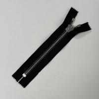 China Bright Nickel #8 Metal Zipper 60cm Smooth Operation European Style for Garments for sale
