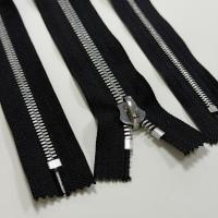 China High Class #5 Corn Teeth Metal Zipper Bright Nickel Precision Ground 5mm Width for sale