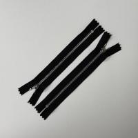 China Bright Nickel #3 Double Pointed Teeth Metal Zipper Double Row Tooth Engagement 60cm for sale