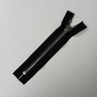 China Excellent Hold #8 Double Pointed Teeth Metal Zipper Bright Nickel 80cm for sale