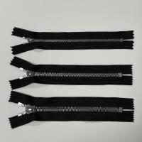 China Excellent Hold #8 Double Pointed Teeth Metal Zipper Bright Nickel 80cm for sale