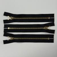 China Durable #5 Metal Zipper Light Gold Y Shape Smooth Tooth for Clothing Bags for sale