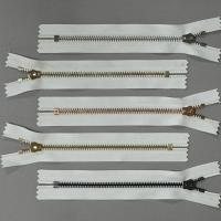 China Smooth Durable #5 Y Shape Metal Zipper Bright Nickel for Apparel Luggage for sale