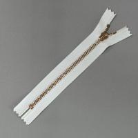 China Durable #5 Y Shape Metal Zipper Rose Gold Precision Electroplating Stable Quality for sale