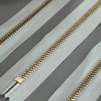 China Uniform Color #5 Y Shape Metal Zipper Shiny Gold High End Leather Fashion Accessory for sale