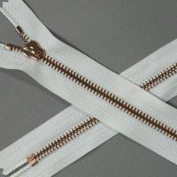 China High Density Webbing #5 Euro Teeth Metal Zipper Rose Gold Luxurious Texture 60cm for sale