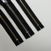 China #8 Y Shape Metal Zipper Bright Nickel High Tensile Strength Smooth Opening Closing for sale