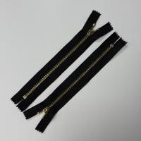 China Brass Y Shaped Metal Zipper #5 High Load Bearing Capacity Smooth Operation for sale