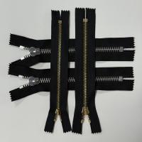 China Brass Y Shaped Metal Zipper #5 High Load Bearing Capacity Smooth Operation for sale