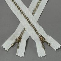 China Premium Selection #5 Y Shape Metal Zipper High Tensile Strength Light Gold 80cm for sale