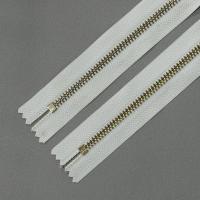 China Unique Tooth Profile #5 Y Shape Metal Zipper Deep Bite Shiny Gold for sale