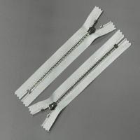 China Y Shape Metal Zipper #5 Ultra Durable Bright Nickel for Denim Jackets Workwear for sale