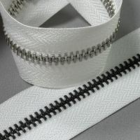 China Y Shape Metal Zipper #5 Ultra Durable Bright Nickel for Denim Jackets Workwear for sale