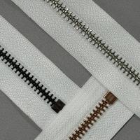 China Y Shape Metal Zipper #5 Ultra Durable Bright Nickel for Denim Jackets Workwear for sale