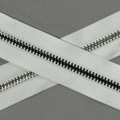 China Gun Metal #5 Y Shape Metal Zipper 80cm Heavy Duty for Jackets Denim for sale