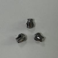China Fine Texture #3 Metal Zipper Non Lock Pin Lock Slider 5mm Width Electroplated Finish for sale