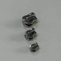 China Fine Texture #3 Metal Zipper Non Lock Pin Lock Slider 5mm Width Electroplated Finish for sale