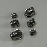 China Durable #3 Metal Zipper Non Lock Pin Lock Slider 100mm Electroplated Finish for sale