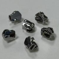 China Firm #3 Metal Zipper Non Lock Pin Lock Slider 5mm Bright Nickel Durable for sale