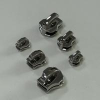 China Firm #3 Metal Zipper Non Lock Pin Lock Slider 5mm Bright Nickel Durable for sale
