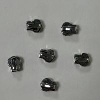 China Firm #3 Metal Zipper Non Lock Pin Lock Slider 5mm Bright Nickel Durable for sale