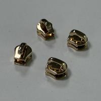 China Custom Logo #3 Metal Zipper Non Lock Pin Lock Slider Durable Die Cast 35mm for sale