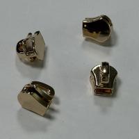 China Light Luxury Retro Metal Zipper Slider Size 5 Non Lock Pin Lock Slider Custom Plating for sale