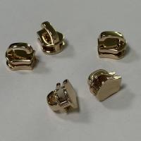 China Light Luxury Retro Metal Zipper Slider Size 5 Non Lock Pin Lock Slider Custom Plating for sale