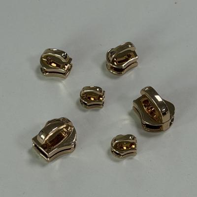 China Zinc Alloy Zipper Slider Puller #8 Non Lock Pin Lock Slider Heavy Load Capacity for sale