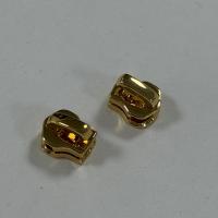 China Exquisite Compact #3 Metal Zipper Non Lock Pin Lock Slider Radiant Golden Light for sale