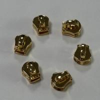China Zinc Alloy Non Lock Box Slider #5 Sturdy Metal Zipper Slider Gold Plated for sale