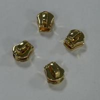 China #5 Metal Zipper Slider Non Lock Fade Resistant Gold Plated 5mm Customizable for sale