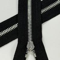 China Small Size Bright Nickel Brass Zipper #3 Double Pointed Teeth Zipper for sale