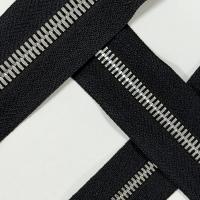 China Long Lasting Luster #8 Brass Zipper Moisture Proof Anti Oxidant Double Point Teeth Zipper for sale