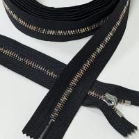 China #5 Corn Shaped Metal Zipper Classic Color High Density Wear Resistant 80cm for sale