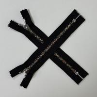 China #5 Corn Shaped Metal Zipper Classic Color Full Dimensional Brass Teeth 80cm for sale