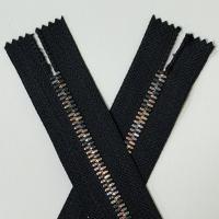 China #5 Corn Shaped Metal Zipper Classic Color Full Dimensional Brass Teeth 80cm for sale