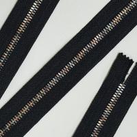 China #5 Corn Shaped Metal Zipper Classic Color Full Dimensional Brass Teeth 80cm for sale