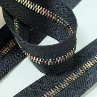 China #5 Corn Shaped Metal Zipper Classic Color High Tensile Strength for Bags Leather Crafts for sale