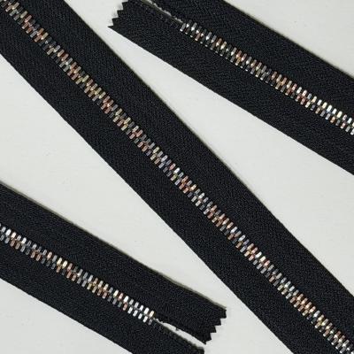 China #5 Corn Shaped Metal Zipper Classic Color High Tensile Strength for Bags Leather Crafts for sale