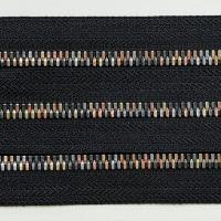 China #5 Corn Shaped Metal Zipper Classic Color High Tensile Strength for Bags Leather Crafts for sale