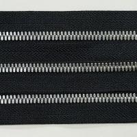 China Brass Metal Zipper #5 Corn Teeth Strong Bite Force Polished Finish for Bags for sale