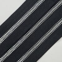 China Corn Teeth #8 Brass Zipper Bright Nickel Metal Zipper Customizable 80cm for sale