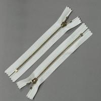 China Euro Teeth Metal Zipper Light Gold 5 Size Deformation Resistant High Stability for sale