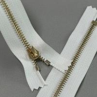 China Euro Teeth Metal Zipper Light Gold 5 Size Deformation Resistant High Stability for sale