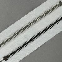 China #5 Euro Teeth Metal Zipper 60cm Long Lasting Plating Premium Finish for High End Apparel for sale